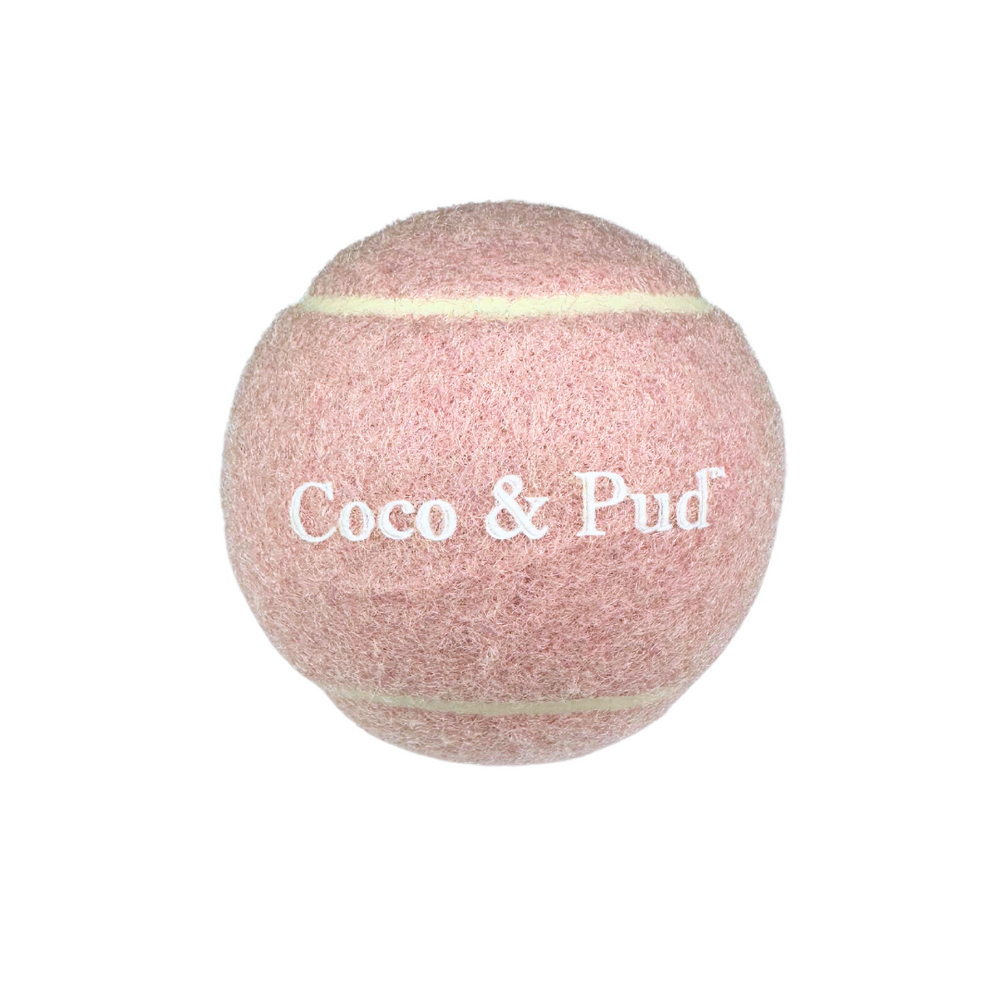 Coco & Pud Dog Tennis Ball - Light Pink