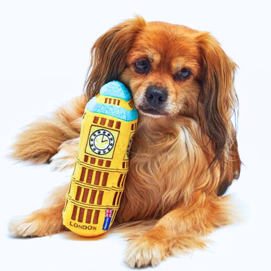 Big Ben Plush Dog Toy - UK Theme