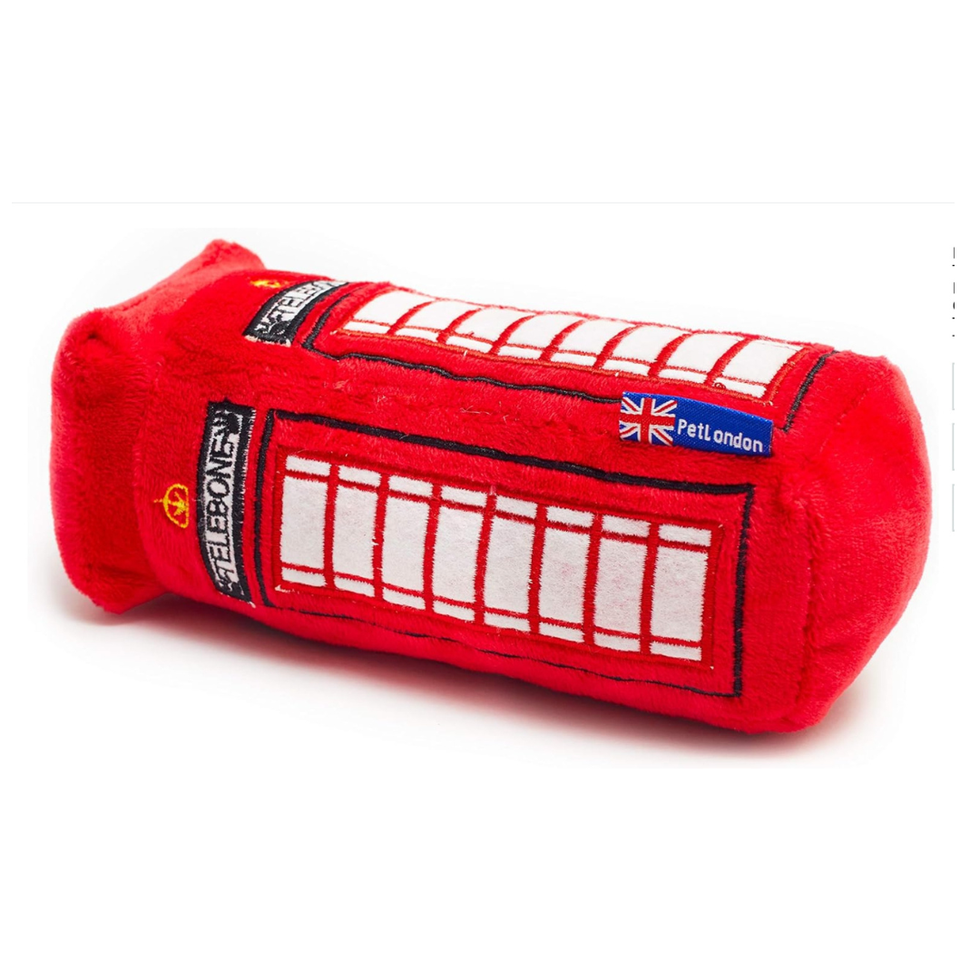 Telebone British Red Phone Box Dog Toy