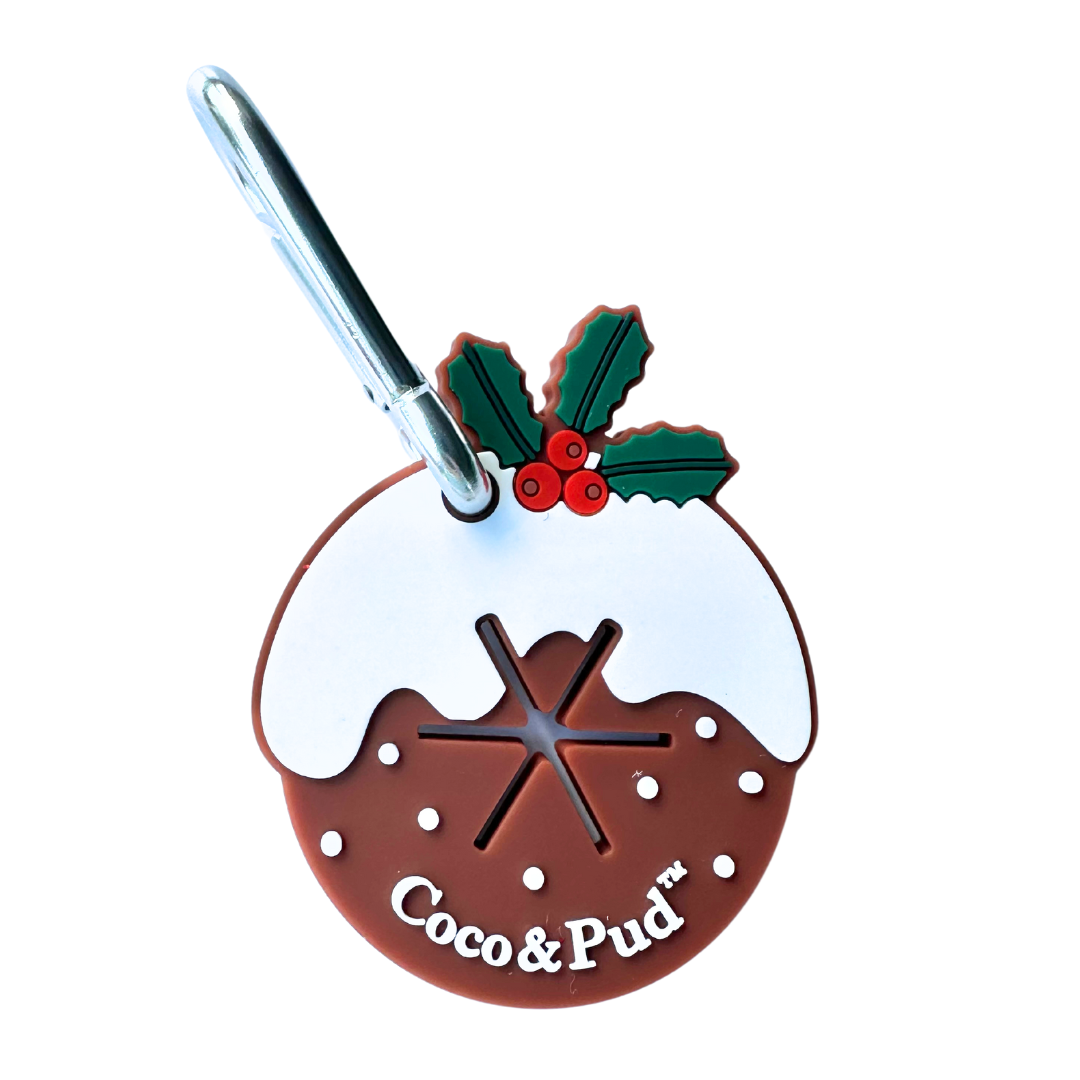 Poop Bag Carrier - Christmas Pudding