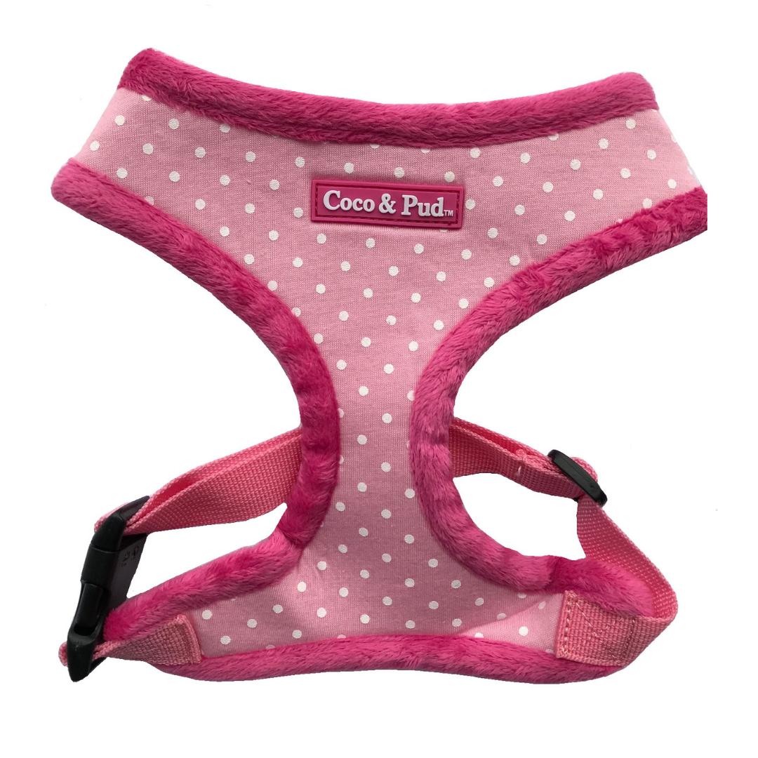 Coco & Pud Polka Dot Harness - Pink